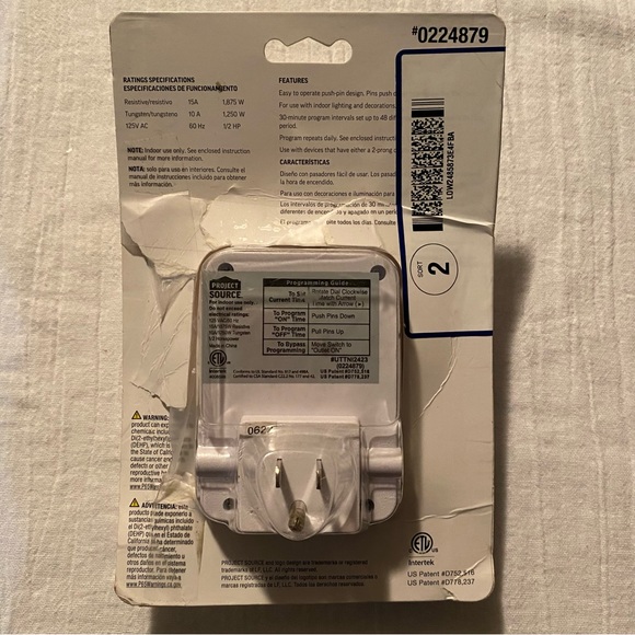 Lowe’s | Other | Lowes Project Source Heavy Duty Indoor Timer Model ...